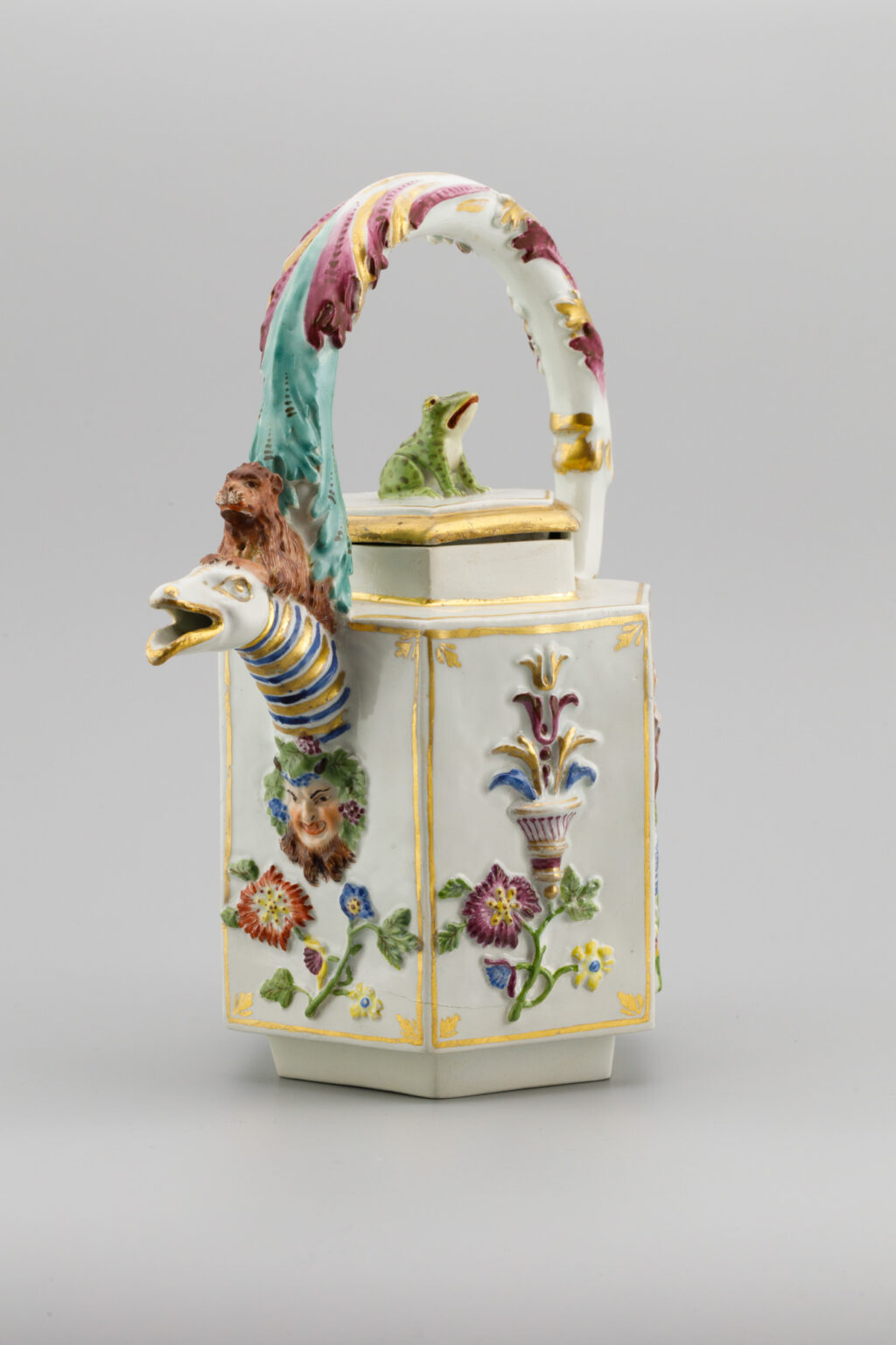 DU PAQUIER TEAPOT WITH SILVER MOUNTS | Rare Ceramics